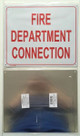 FIRE DEPARTMENT CONNECTION SIGN (ALUMINUM SIGNS 10X12)