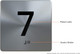 Elevator JAMB Plate with Braille - Elevator Floor Number Brush SILVER ...