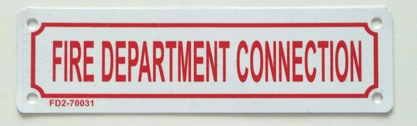 FIRE DEPARTMENT CONNECTION SIGN