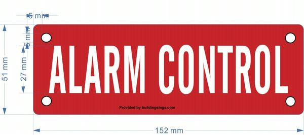 ALARM CONTROL Sign