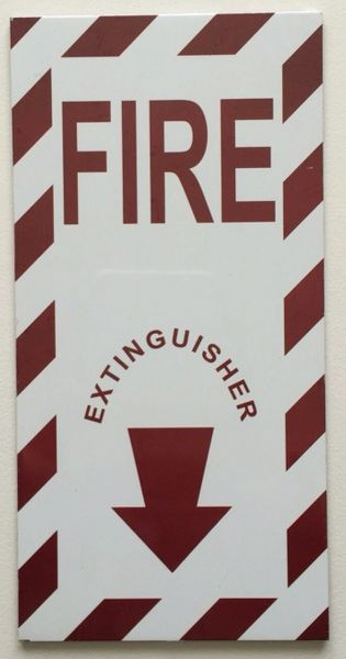 FIRE EXTINGUISHER ARROW Sign