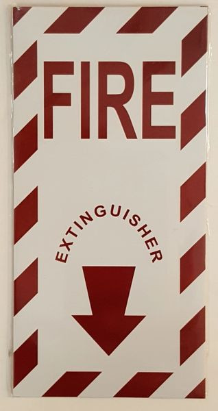 FIRE EXTINGUISHER ARROW Sign