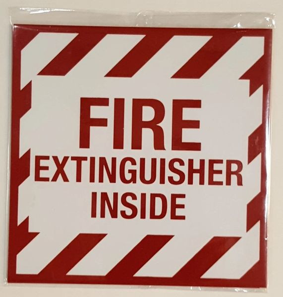 FIRE EXTINGUISHER INSIDE SIGN