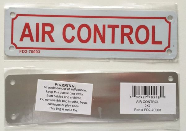 AIR CONTROL Sign
