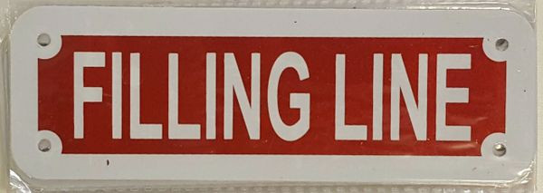 FILLING LINE Sign