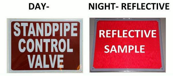STANDPIPE CONTROL VALVE SIGN