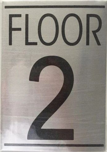 FLOOR NUMBER TWO (2) Sign