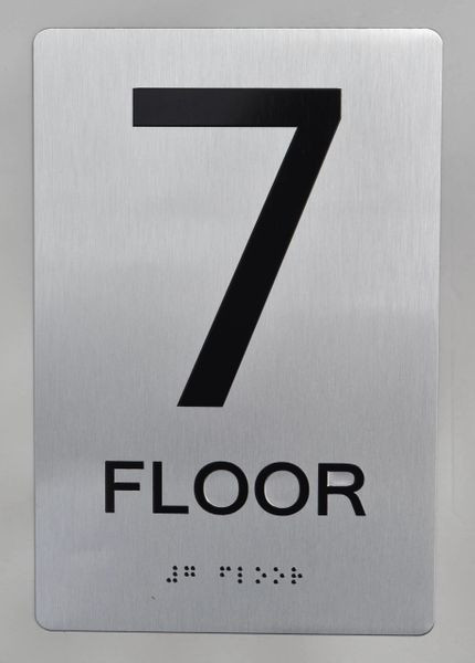 7th FLOOR ADA Sign -Tactile Signs The sensation line