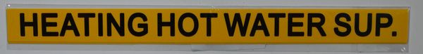 HEATING HOT WATER SUP. SIGN
