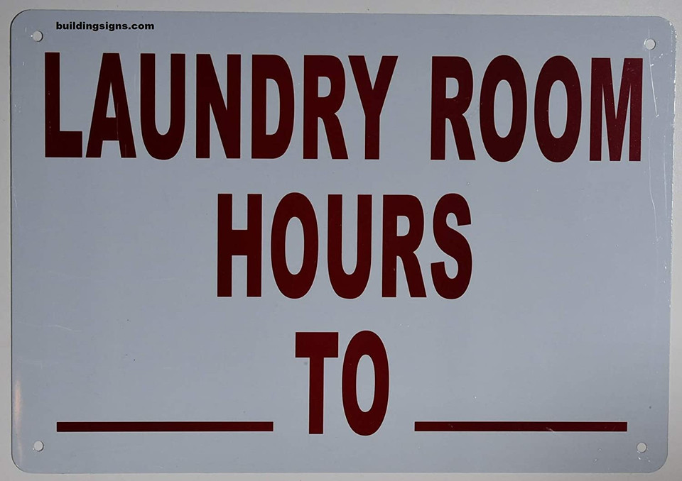 Laundry Room Rules Sign