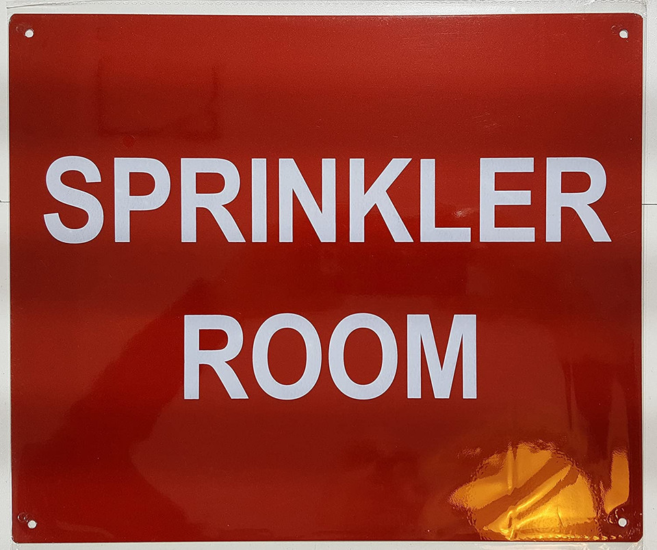 SPRINKLER ROOM SIGN