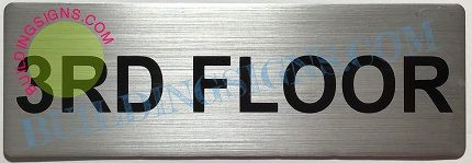 3rd Floor Sign