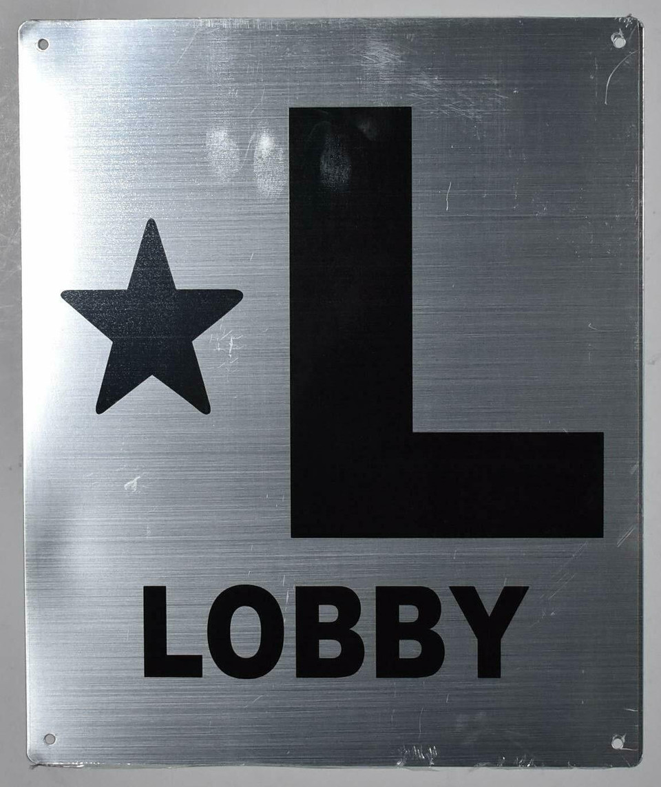 Star L Floor Number Sign