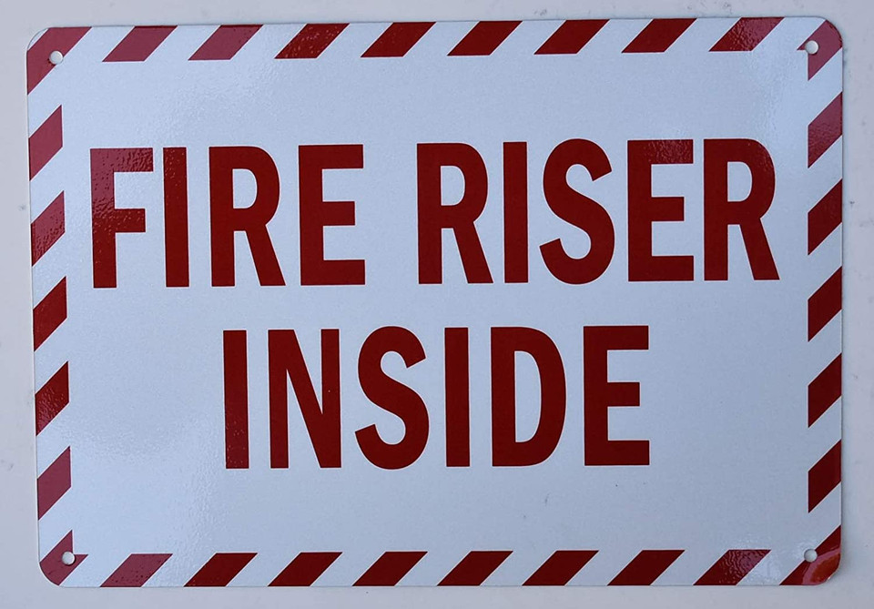 FIRE Riser Inside Sign