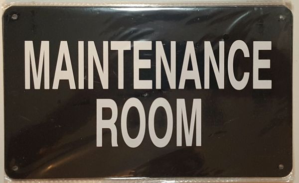 MAINTENANCE ROOM SIGN