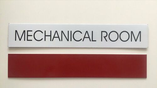 MECHANICAL ROOM SIGN (WHITE)