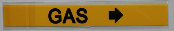 GAS RIGHT ARROW SIGN