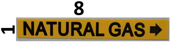 NATURAL GAS SIGN RIGHT ARROW