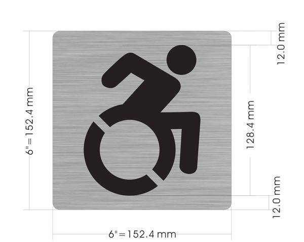 ACCESSIBLE SYMBOL Sign -Tactile Signs