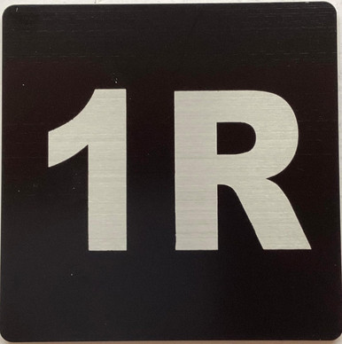Apartment number 1R sign - UNIT NUMBER 1R SIGN/SUITE 1R SIGN (BLACK ...