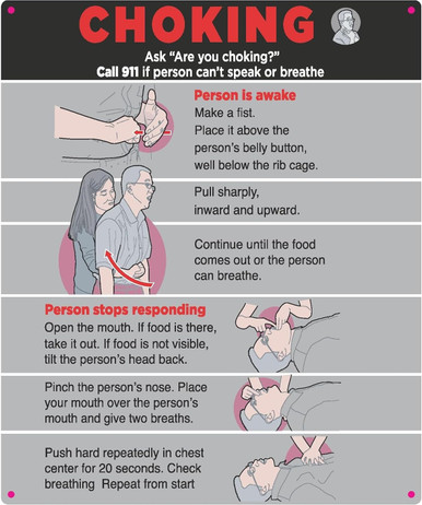 CHOKING POSTER SIGN (REFLECTIVE, GRAY, ALUMINIUM MATERIAL,12X10 INCH ...