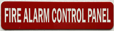 FIRE ALARM CONTROL PANEL SIGN - FACP SIGN (RED, ALUMINIUM, 2x8 INCH ...
