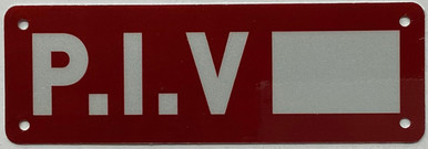 PIV Number sign - Post Indicator Valve number Sign SIGN (REFLECTIVE ...