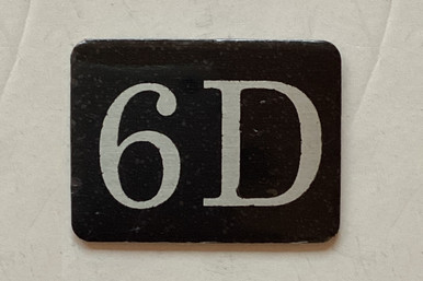 6D Mailbox Number Sign / Locker Number Sign – Rust-Free Aluminum with ...
