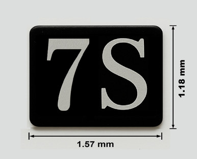 7S Mailbox Number Sign / Locker Number Sign – Rust-Free Aluminum with ...