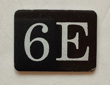 6E Mailbox Number Sign / Locker Number Sign – Rust-Free Aluminum with ...