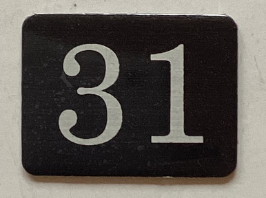 Number 31 Mailbox Number Sign / Locker Number Sign – Rust-Free Aluminum ...