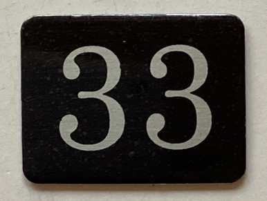 Number 33 Mailbox Number Sign / Locker Number Sign – Rust-Free Aluminum ...