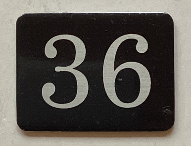 Number 36 Mailbox Number Sign / Locker Number Sign – Rust-Free Aluminum ...