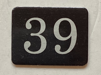Number 39 Mailbox Number Sign / Locker Number Sign – Rust-Free Aluminum ...