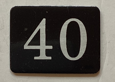 Number 40 Mailbox Number Sign / Locker Number Sign – Rust-Free Aluminum ...