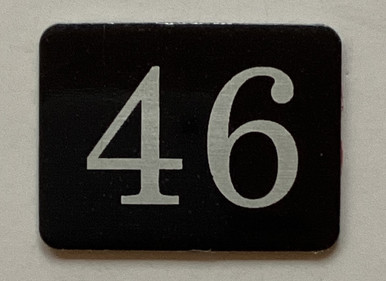 Number 46 Mailbox Number Sign / Locker Number Sign – Rust-Free Aluminum ...