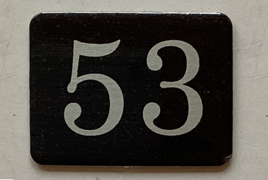 Number 53 Mailbox Number Sign / Locker Number Sign – Rust-Free Aluminum ...