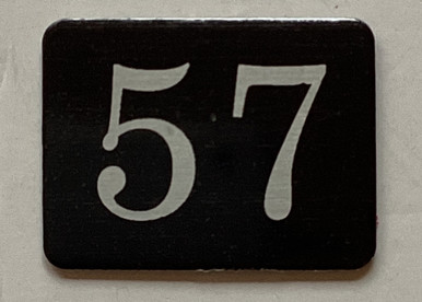 Number 57 Mailbox Number Sign / Locker Number Sign – Rust-Free Aluminum ...