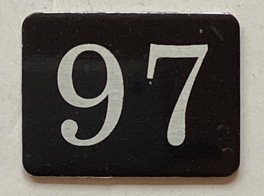 Number 97 Mailbox Number Sign / Locker Number Sign – Rust-Free Aluminum ...