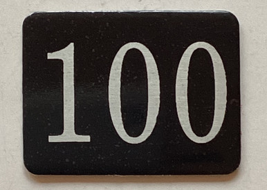 Number 100 Mailbox Number Sign / Locker Number Sign – Rust-Free ...