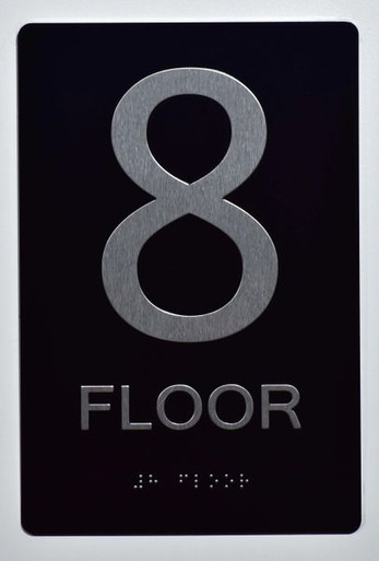 8th FLOOR SIGN ADA -Tactile Signs