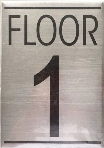 FLOOR NUMBER ONE (1) Sign