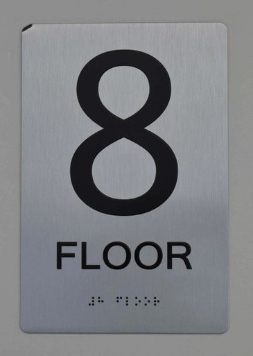 8th FLOOR ADA Sign -Tactile Signs The sensation line