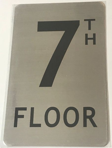 FLOOR NUMBER Sign - 7TH FLOOR Sign