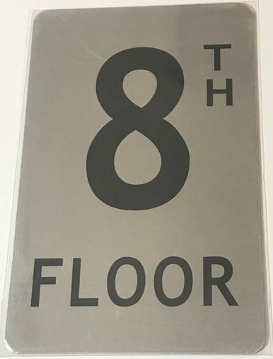 FLOOR NUMBER Sign- 8TH FLOOR Sign
