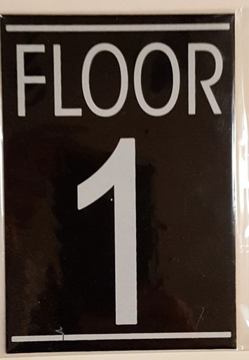 FLOOR NUMBER ONE (1) Sign