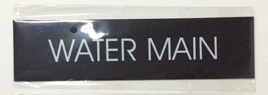 WATER MAIN SIGN - BLACK