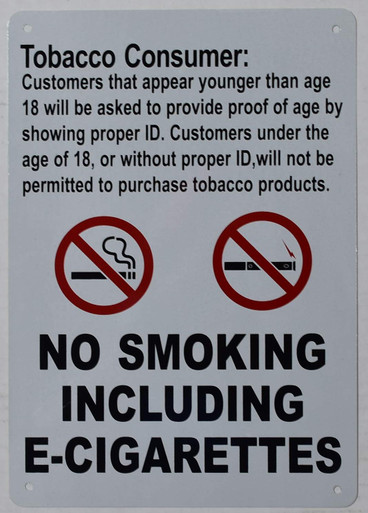 Tobacco Consumer Notice Sign - for Retail