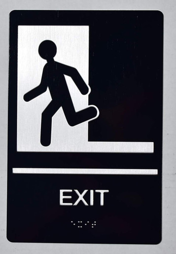 EXIT Sign -Tactile Signs-The Sensation line