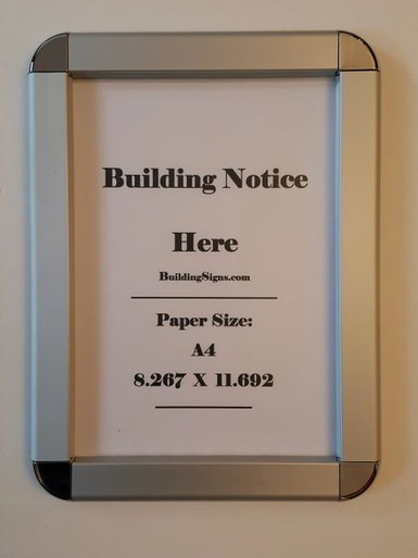 Hallway Notice frame - A4 (NOTICE FRAMES A4 )